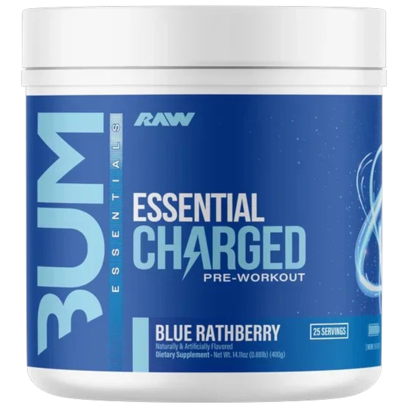 Raw Nutrition Bum Essential Charged 25 Servicios – Suplementos Alex MX