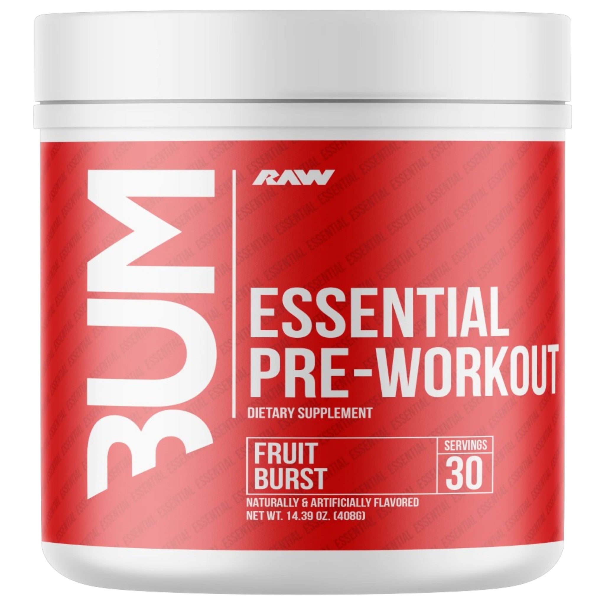 Raw Nutrition Bum Essential Pre-Workout 30 Servicios – Suplementos Alex MX